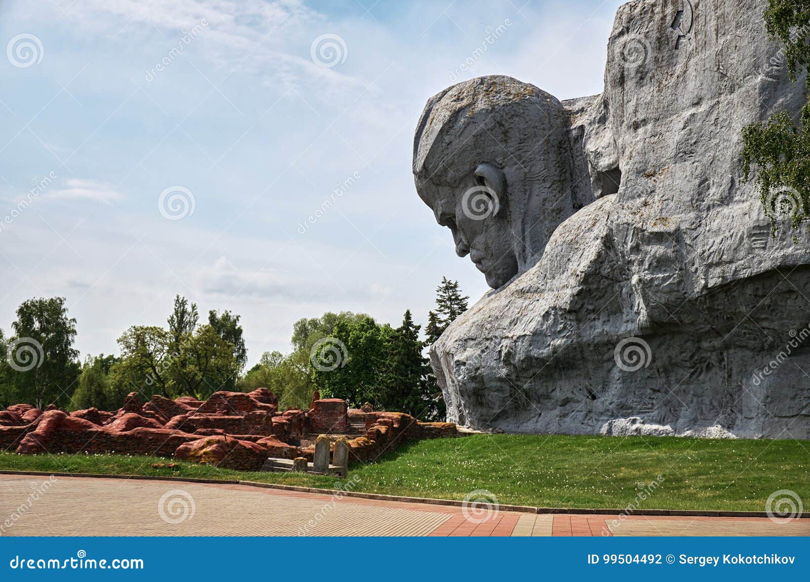 Belarus. Brest Fortress. Monument `Courage` in the Brest Fortress. May ...