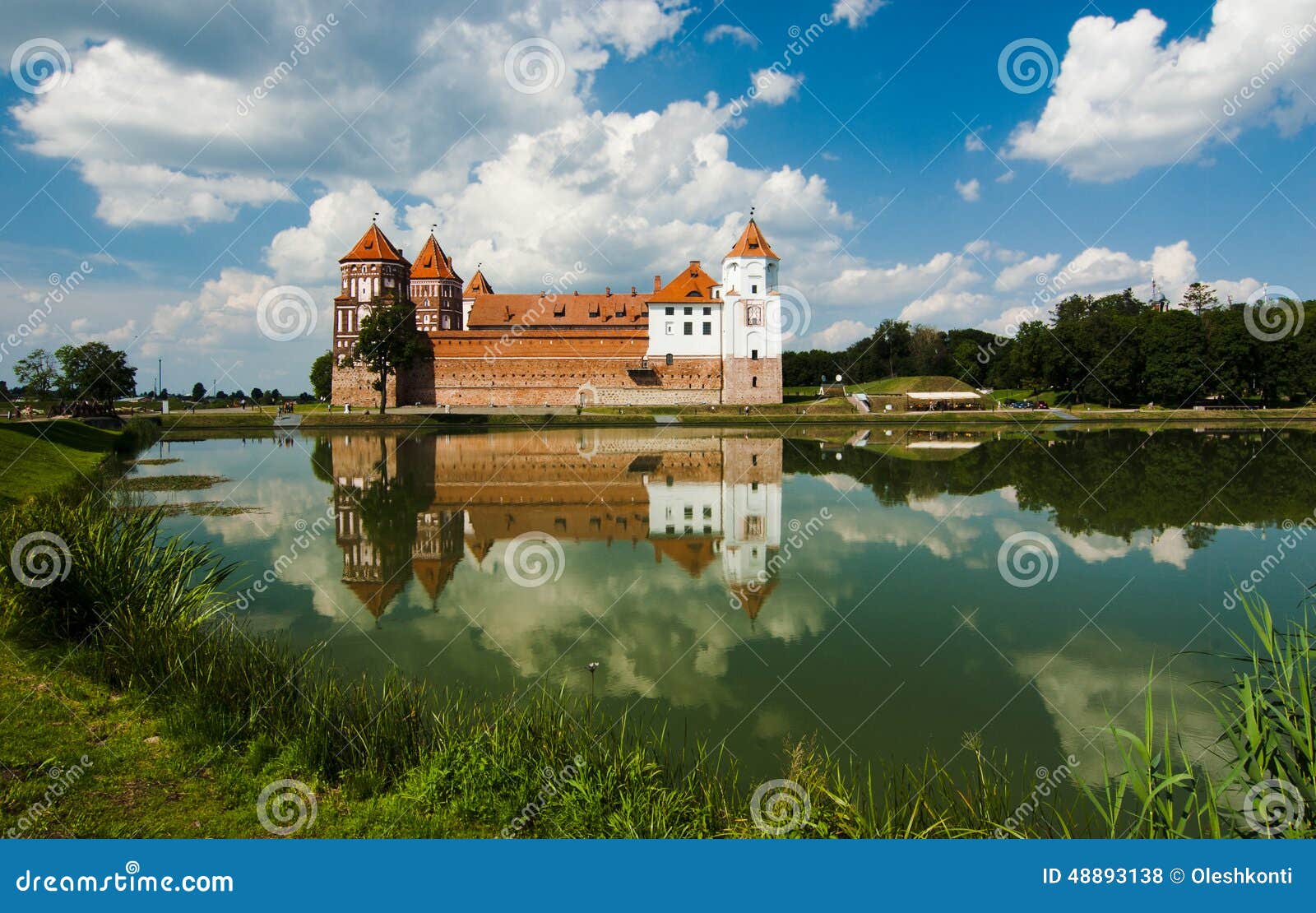 Belarus castle stock photo. Image of lake, famous, protection - 48893138