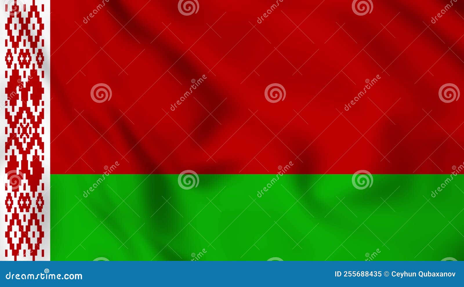 Belarus Develops the Flag. Belarus National Flag, 4k Closeup Stock ...