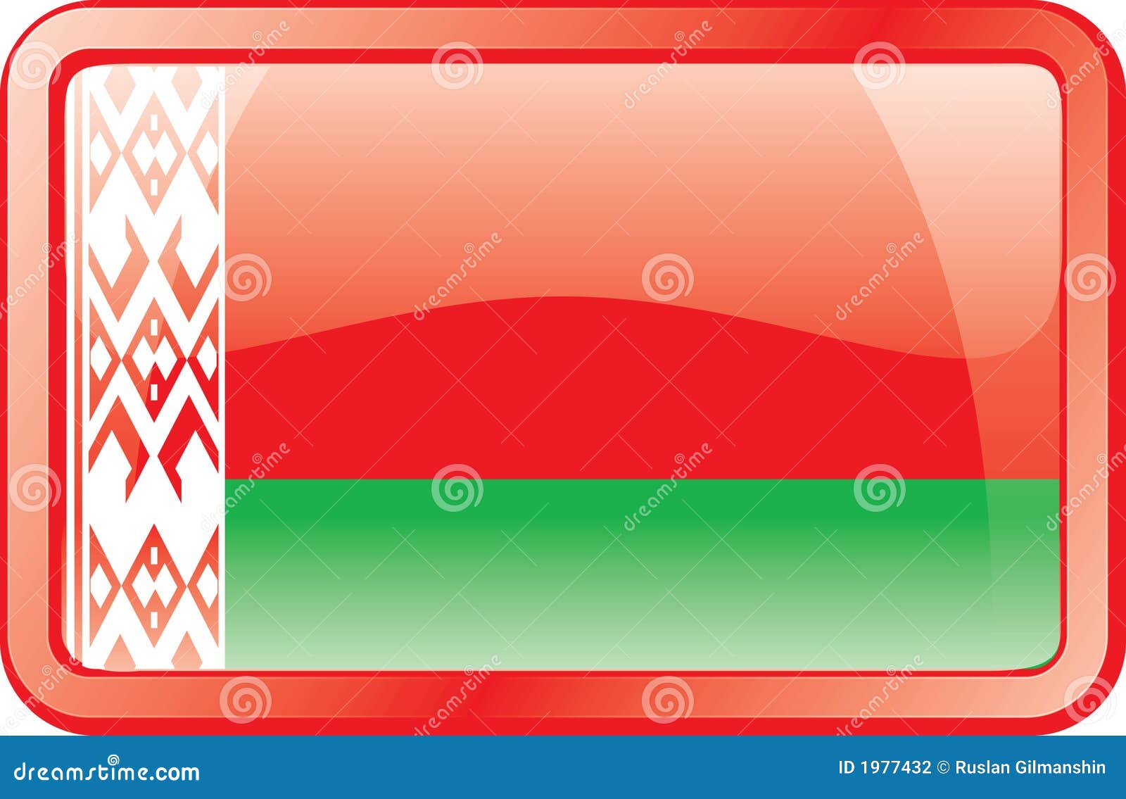 Belarus Flag Icon stock vector. Illustration of eastern - 1977432