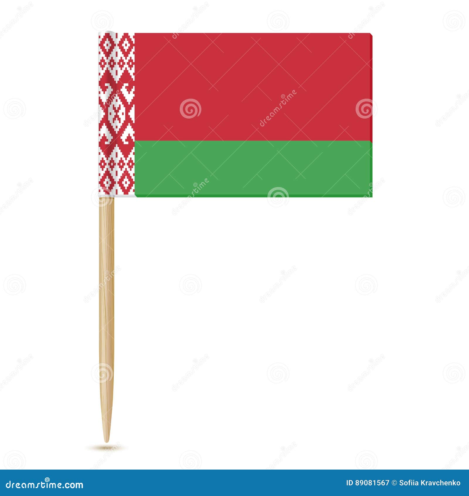 Belarus Flag Vector Set. Belarusian National Flags Stickers Collection ...