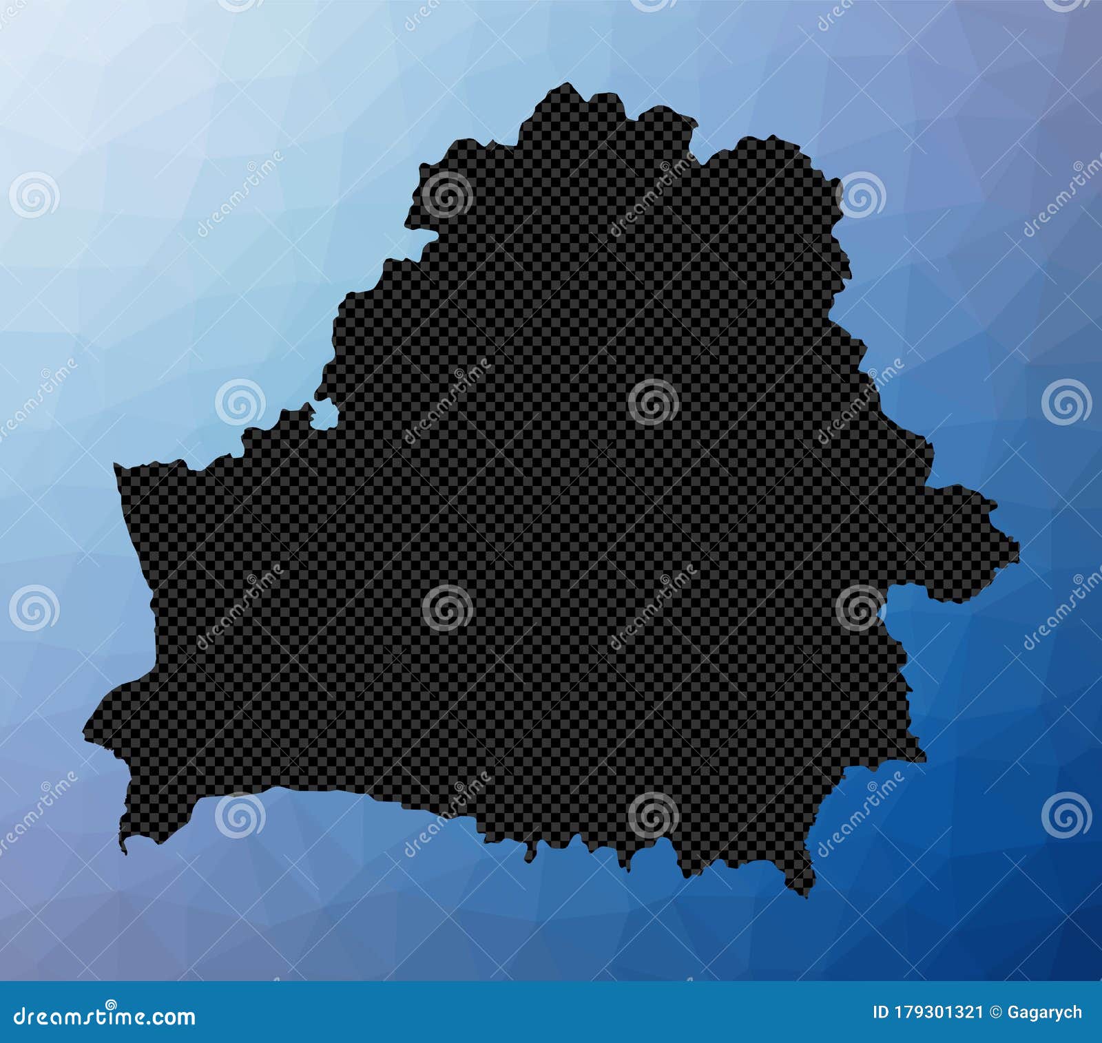 Belarus geometric map. stock vector. Illustration of modern - 179301321