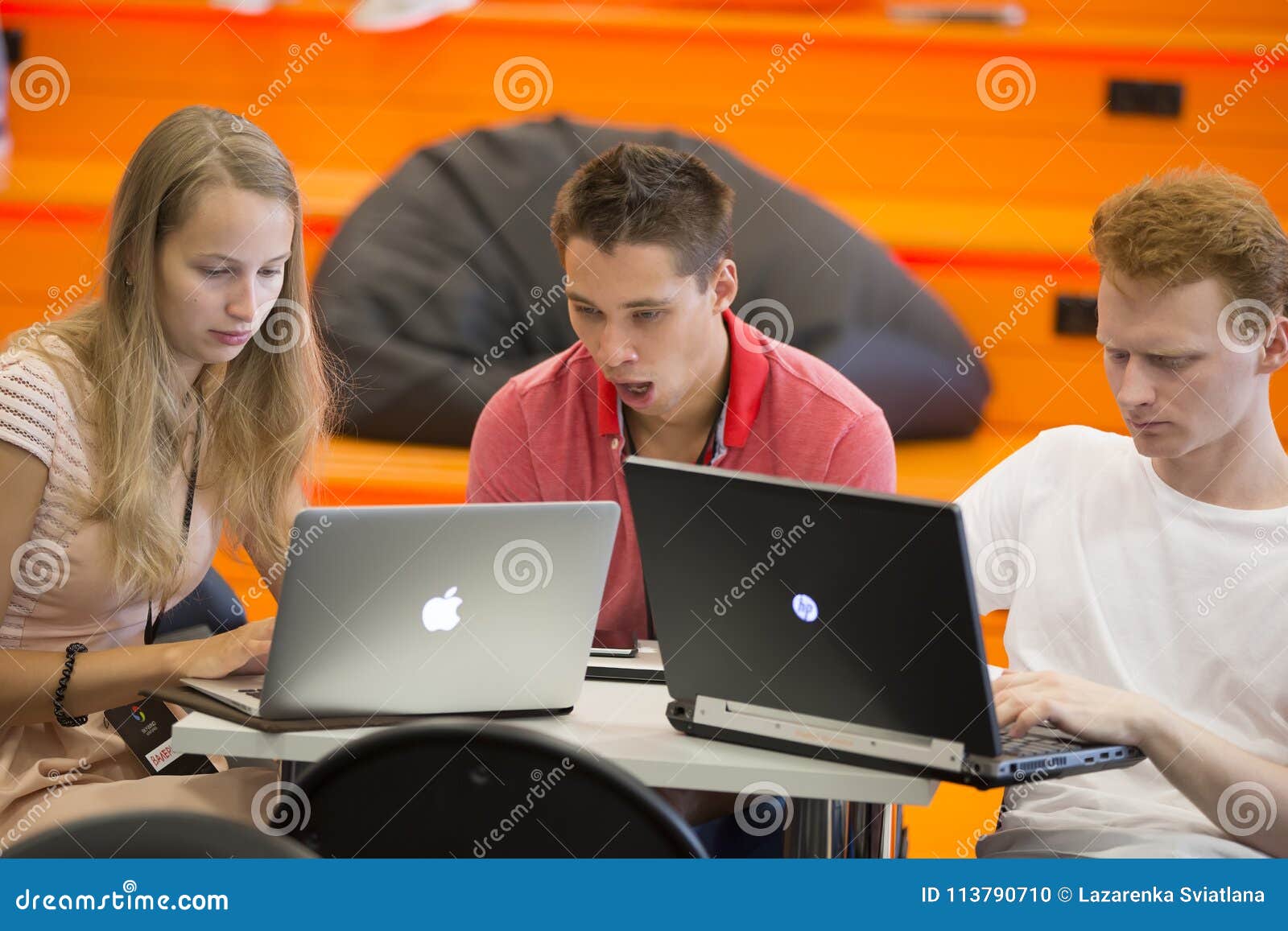 Tired students editorial image. Image of keyboard, classroom - 113790710