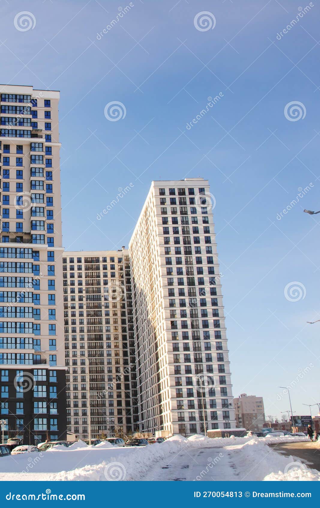 Belarus, Minsk - 12 December, 2022: Modern Houses in Minsk World ...
