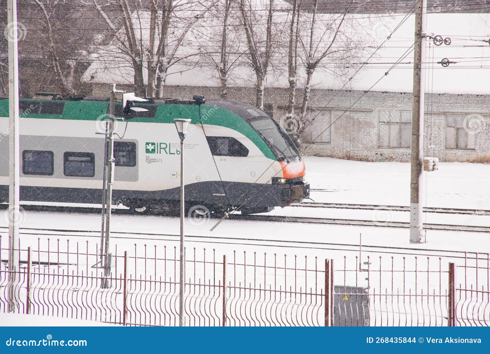 Belarus, Minsk - 18 December, 2022: Train among the Snow Editorial ...