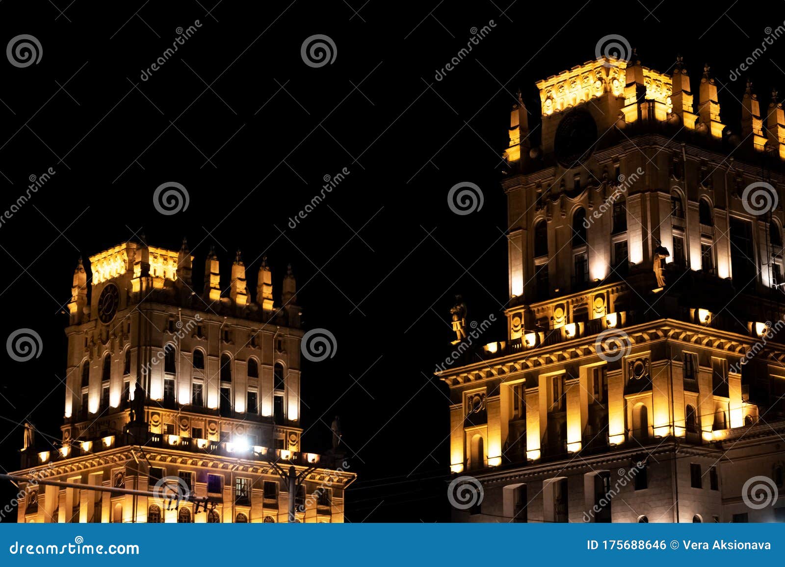 BELARUS, MINSK - MARCH 10, 2020: Architectural Complex of Minsk Gate ...