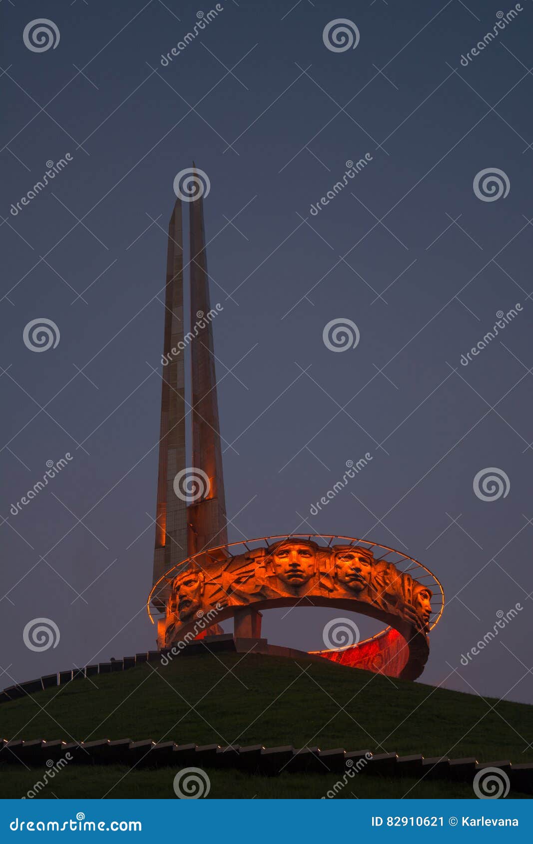 Belarus, Minsk, Memorial Complex `the Mound of Glory` Editorial Photo ...
