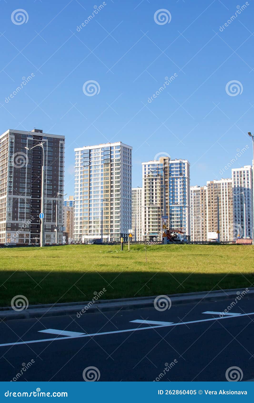 Belarus, Minsk - 20 October, 2022: Modern Houses in Minsk World ...