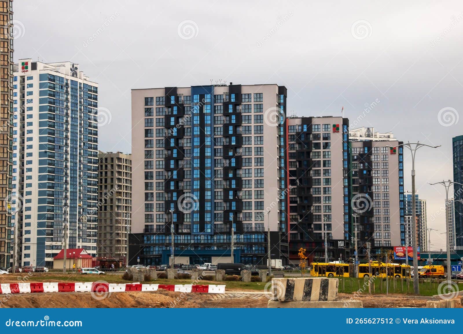 Belarus, Minsk - 28 October, 2022: Modern Houses in Minsk World ...