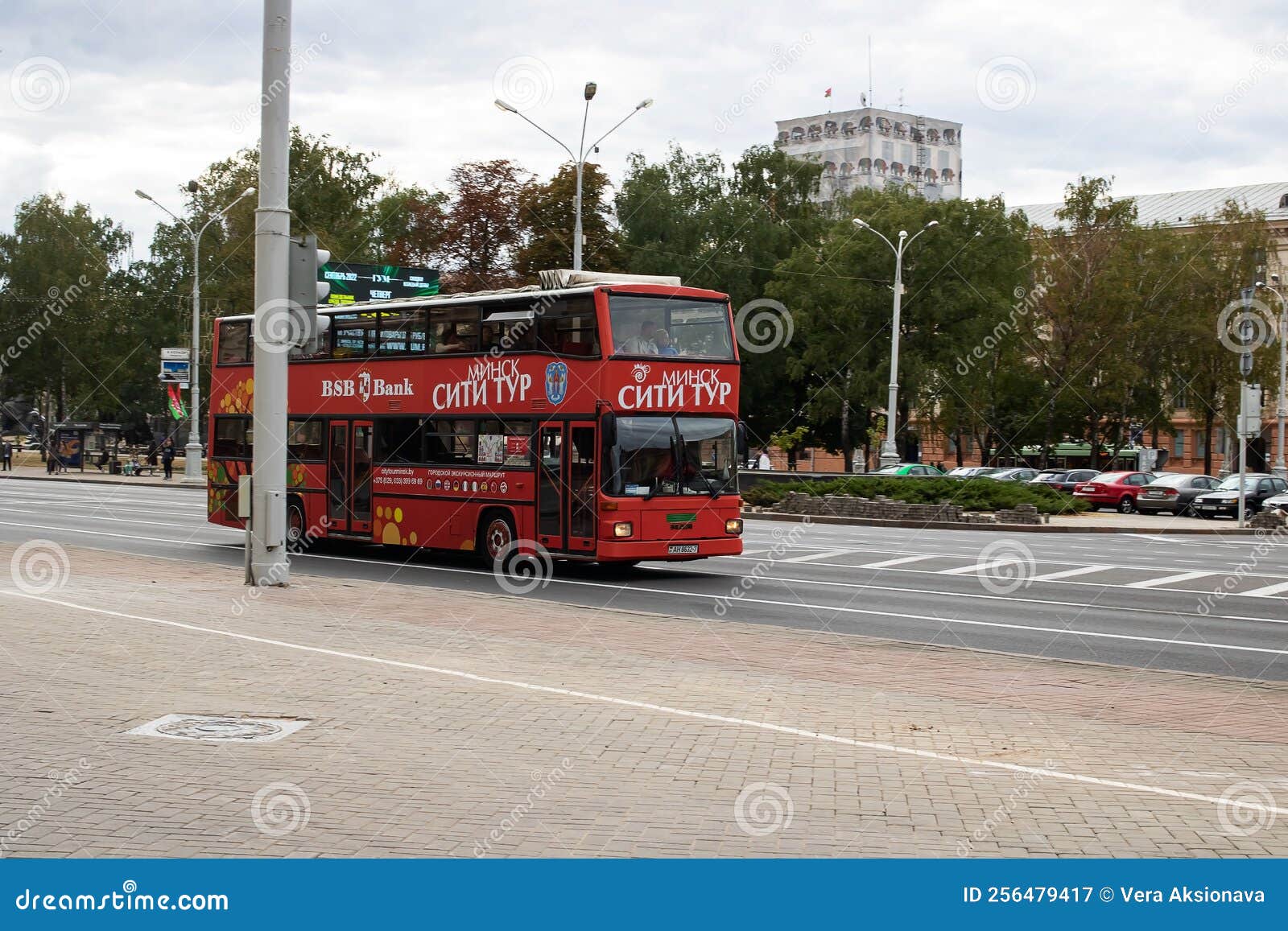 Belarus, Minsk - 03 September, 2022: Double-Decker Excursion Bus Minsk ...