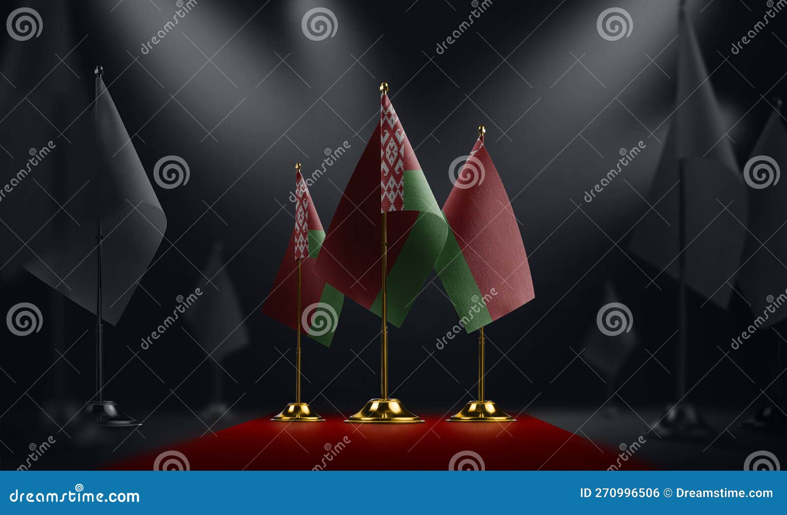 The Belarus National Flag on the Red Carpet Stock Photo - Image of ...