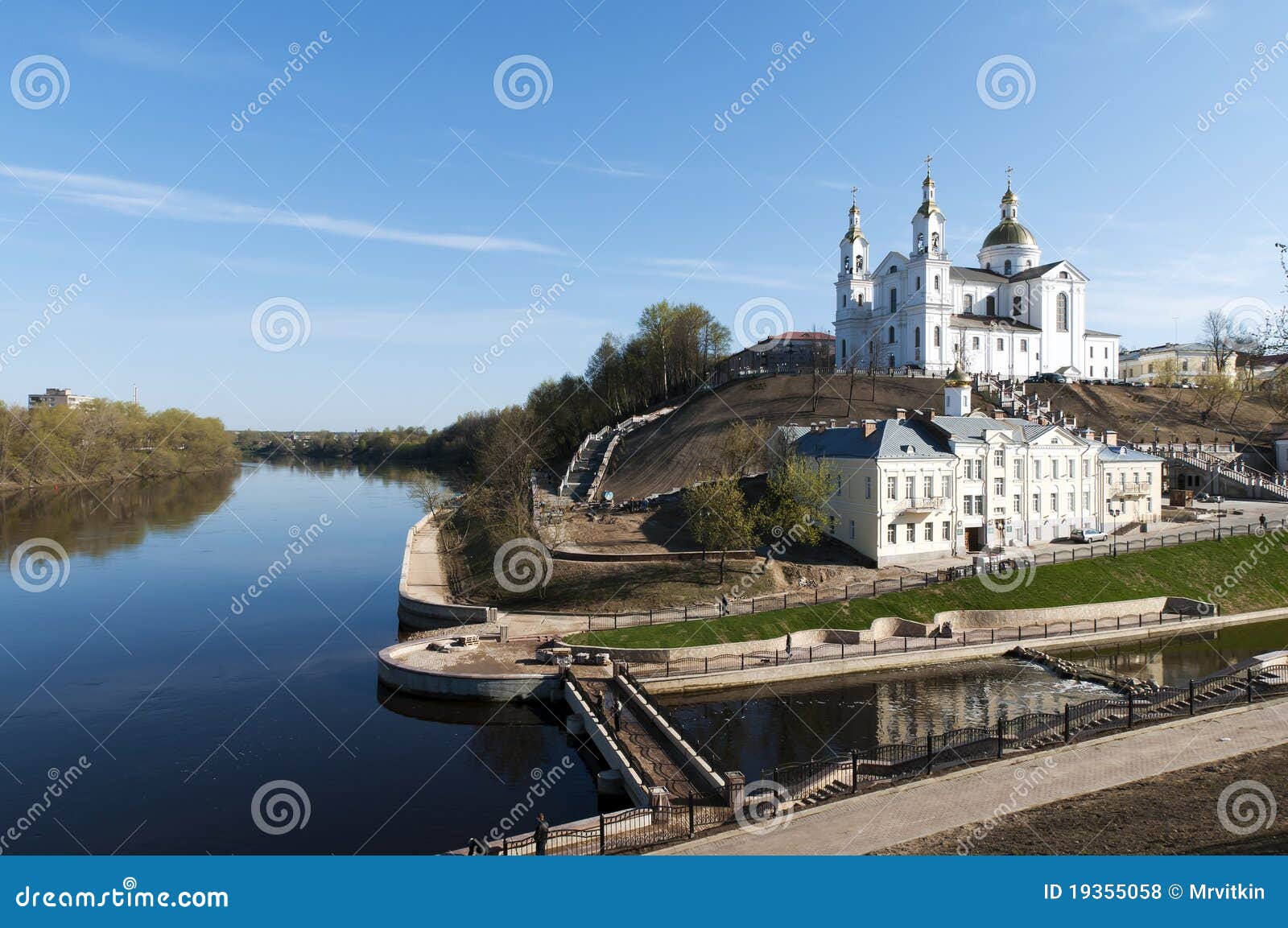 Belarus Nice Vitebsk Spring Landscape View Stock Photo - Image of ...
