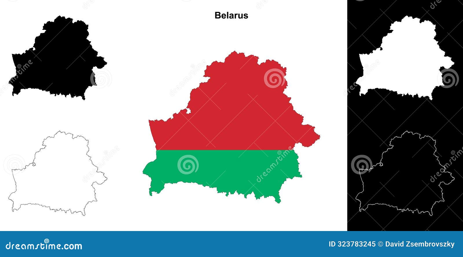 Belarus outline map stock vector. Illustration of vector - 323783245