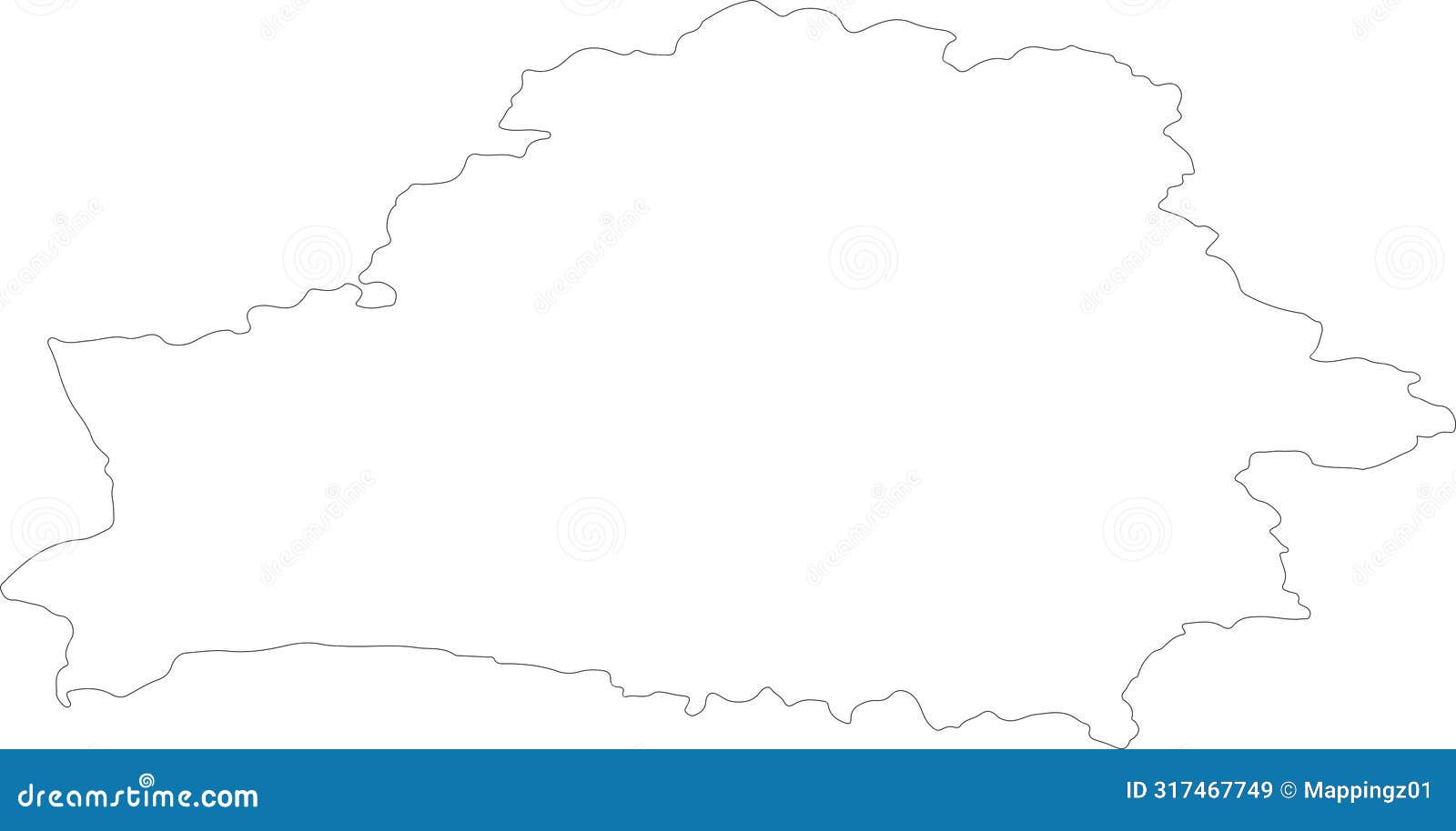 Belarus outline map stock illustration. Illustration of geography ...