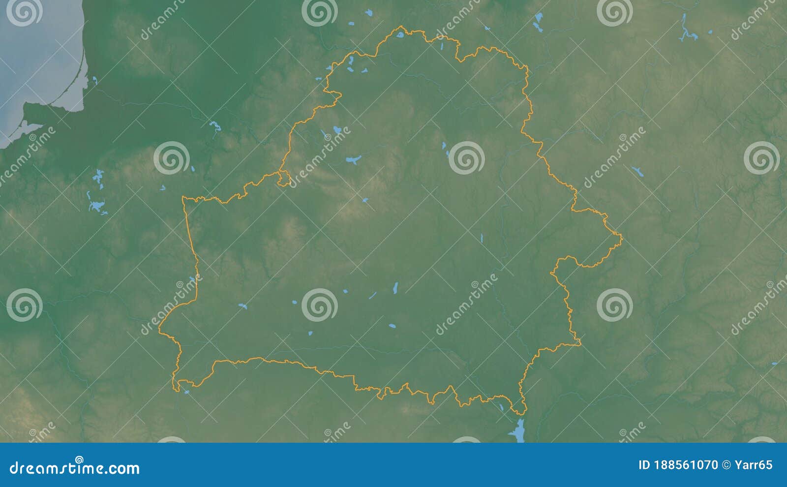 Belarus - overview. Relief stock illustration. Illustration of capital ...