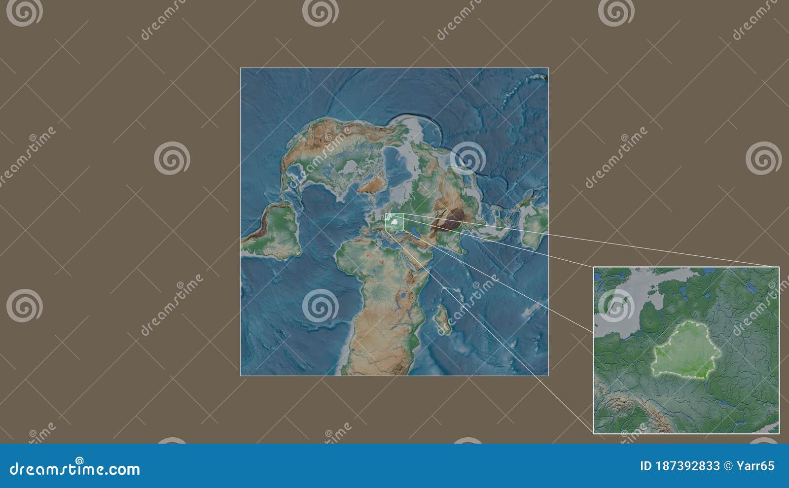 Belarus - Physical. Area Extracted Stock Illustration - Illustration of ...