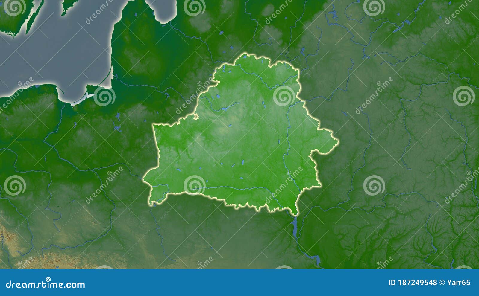 Belarus - Physical. Composition Stock Illustration - Illustration of ...