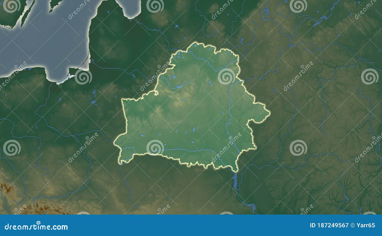 Belarus - Relief. Composition Stock Illustration - Illustration of ...