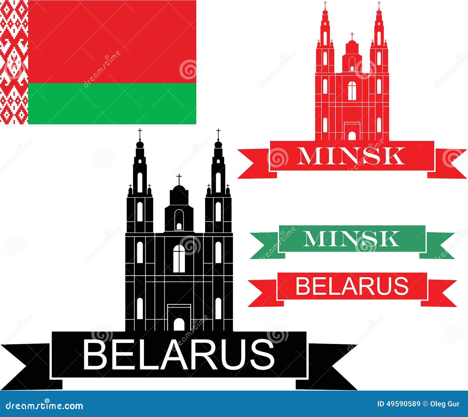 Belarus stock vector. Illustration of tourism, polotsk - 49590589