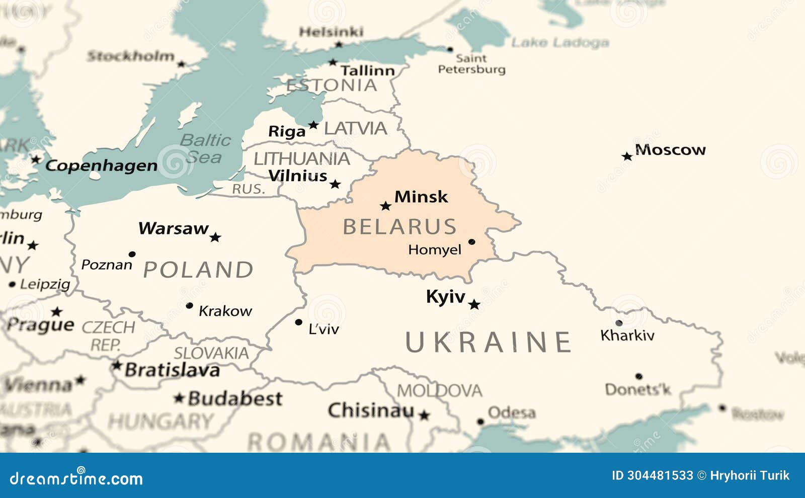 Belarus on the world map stock illustration. Illustration of unity ...