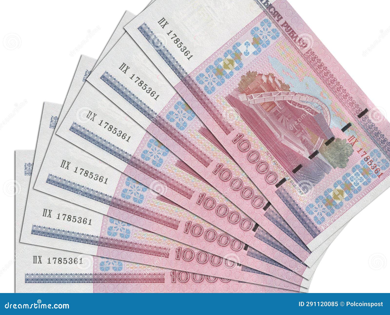Belarusian Banknotes. Close Up Money from Belarus. Belarusian Ruble ...