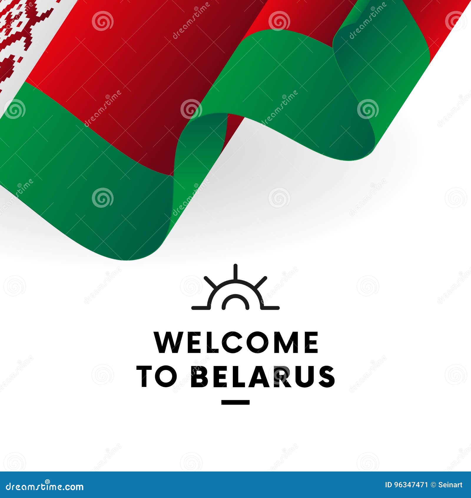Belarusian flag. Vector. stock vector. Illustration of welcome - 96347471 Belarusian flag. Vector. stock vector. Illustration of welcome - 96347471
