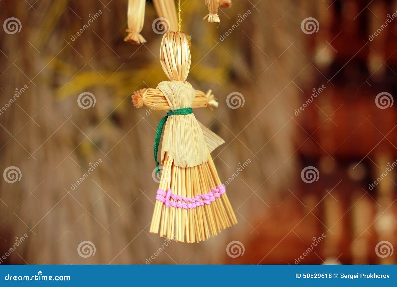 Belarussian Traditional Straw Doll Stock Photo - Image of little, grass ...