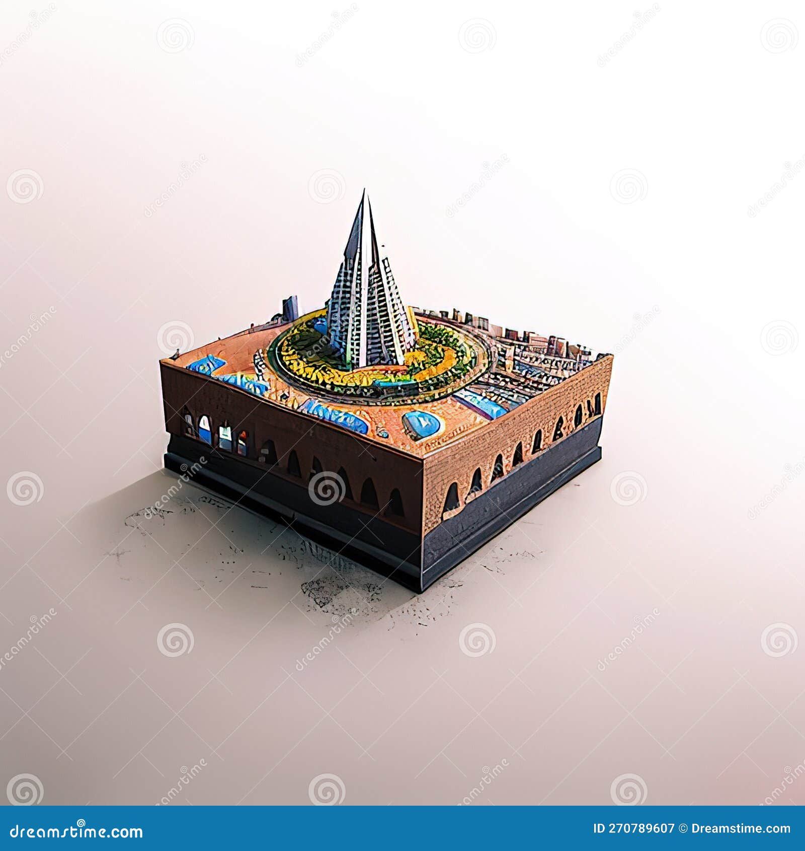 Belas, Luanda, Angola Microcity Model. Generative AI. Stock ...