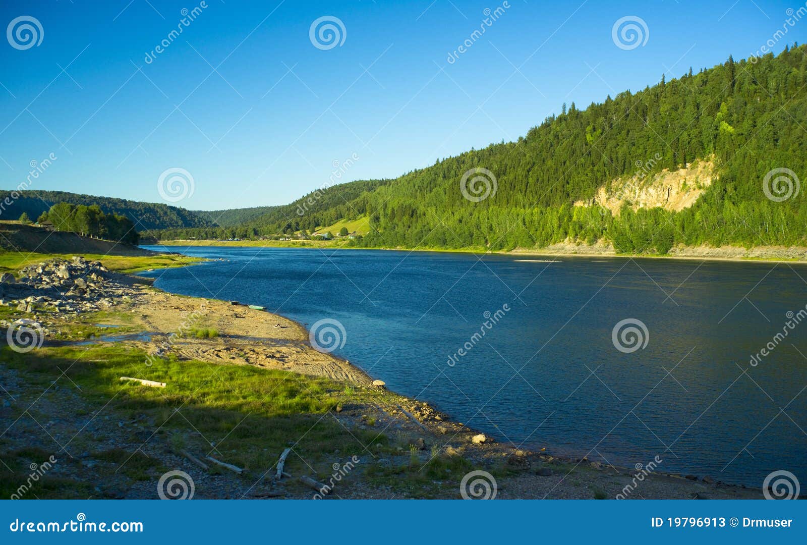Belaya River stock image. Image of outdoor, landscape - 19796913
