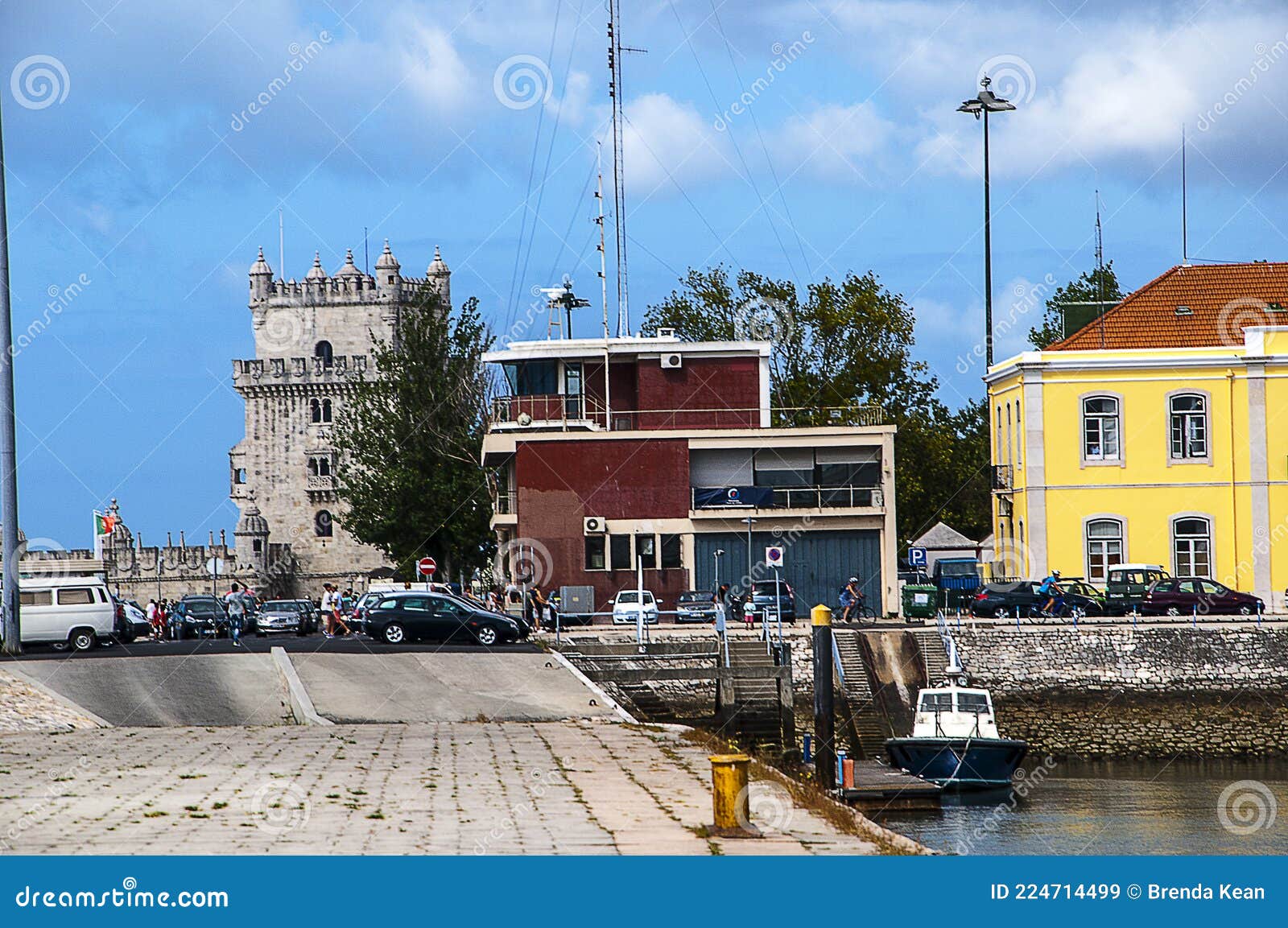 The Belem Tower, One of the Most Famous and Visited Ts Editorial Stock ...