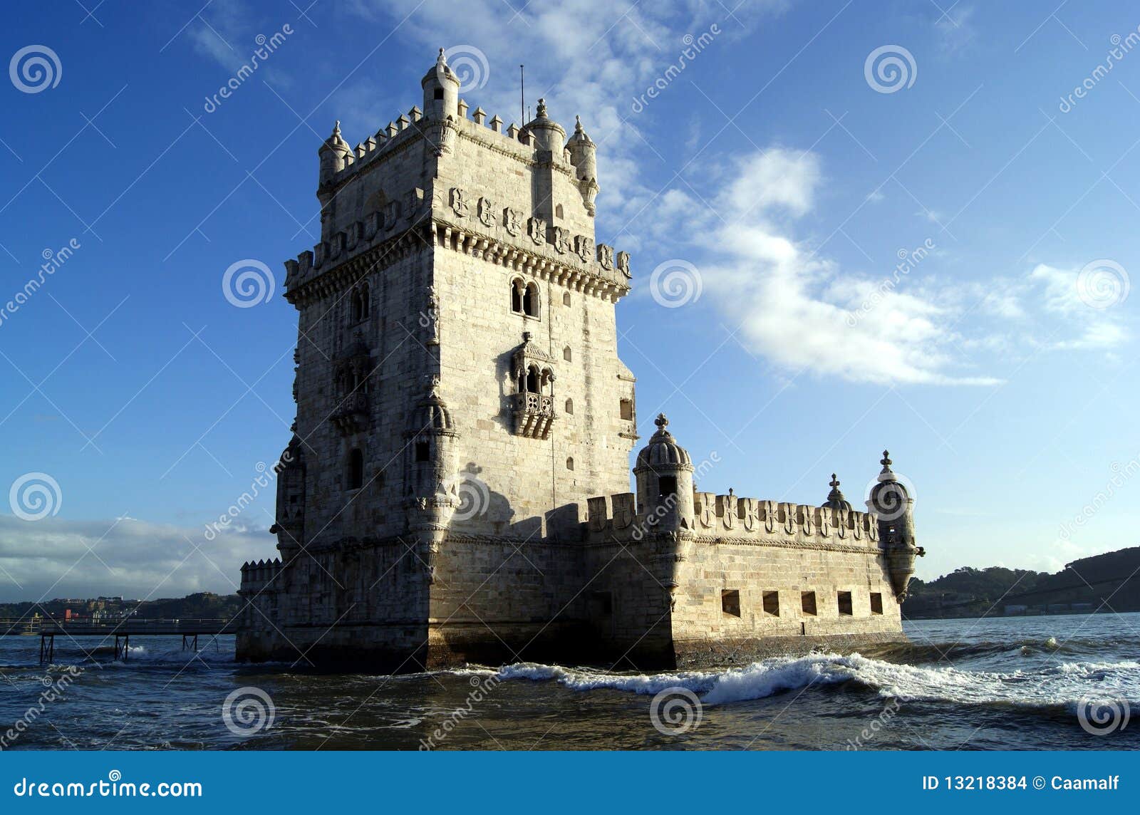 Belem Tower at Sunset on the Gentle Tagus Stock Photo - Image of sunset ...