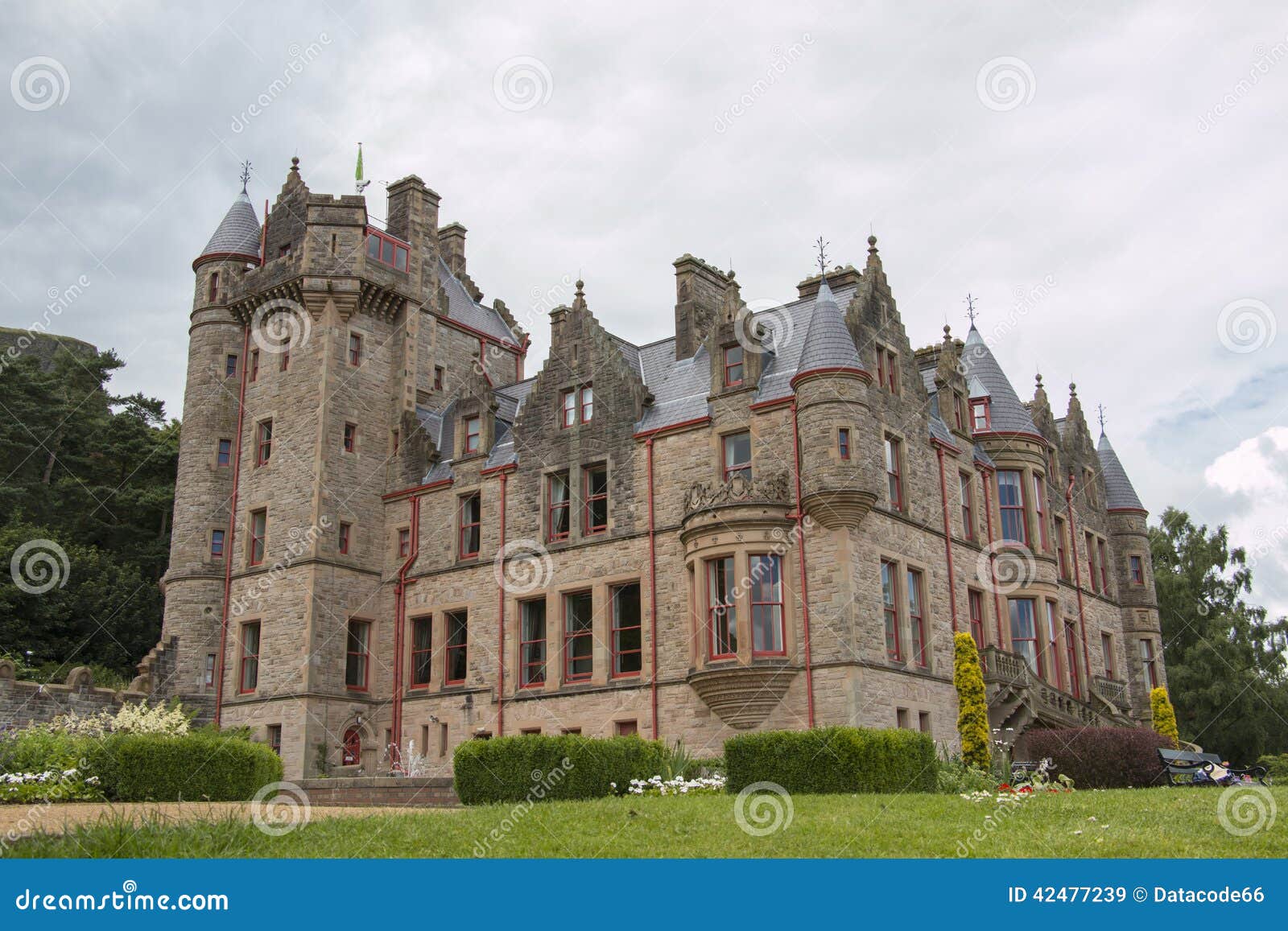 Belfast Castle stock image. Image of ireland, green, majestic - 42477239
