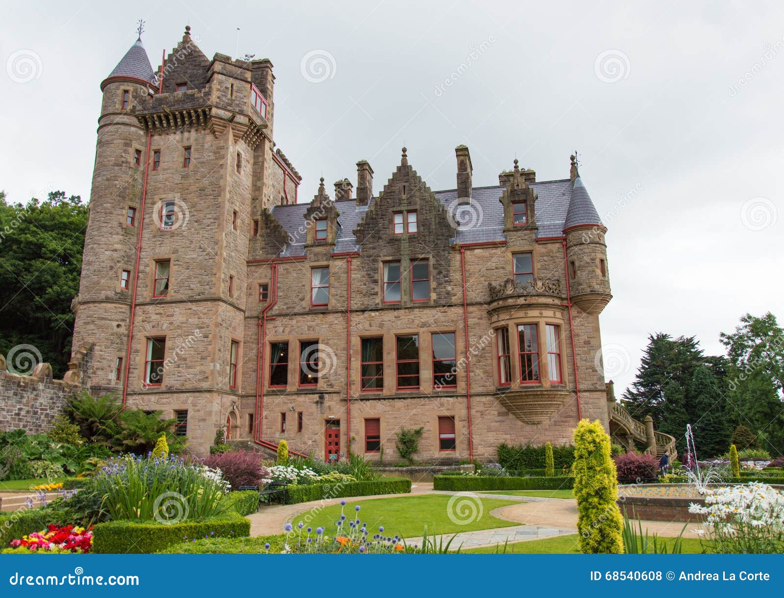 Belfast Castle stock photo. Image of garden, ireland - 68540608