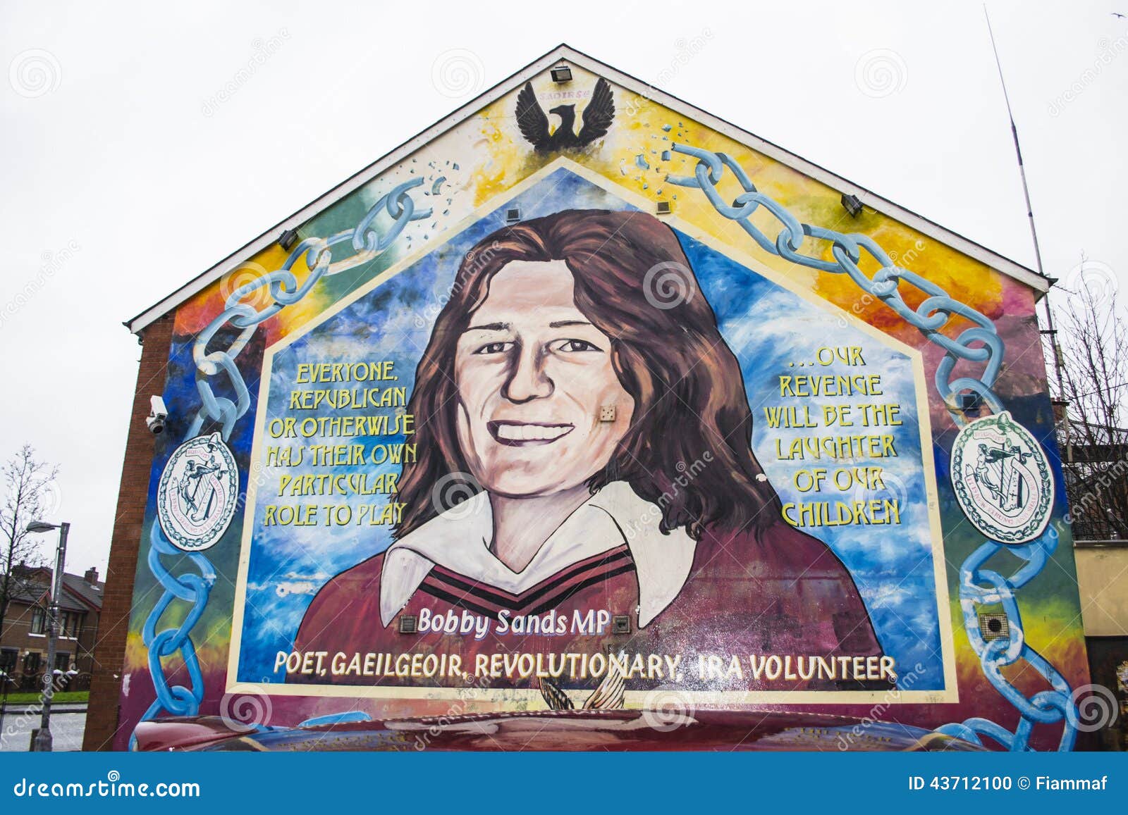 Belfast/peintures Murales Bobby Sands Image éditorial - Image du ...