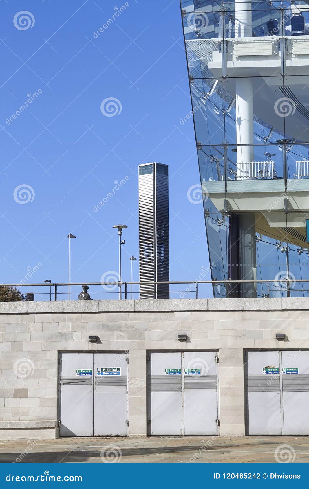 Belfast Waterfront Building Complex with Fire Exit Doors and ...