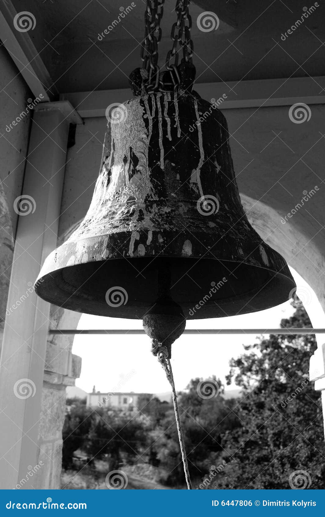 Belfry bell stock photo. Image of metal, rust, scratched - 6447806