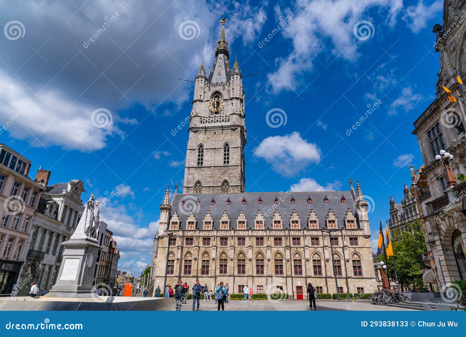 Belfry of Ghent, a Medieval Tower in Ghent, Belgium Editorial Stock ...