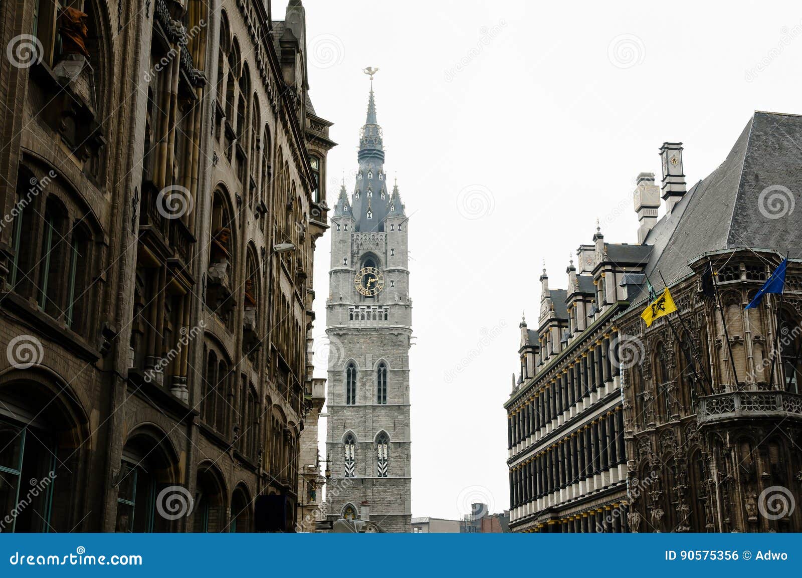 Belfry Tower - Ghent - Belgium Stock Photo - Image of urban, belfry ...
