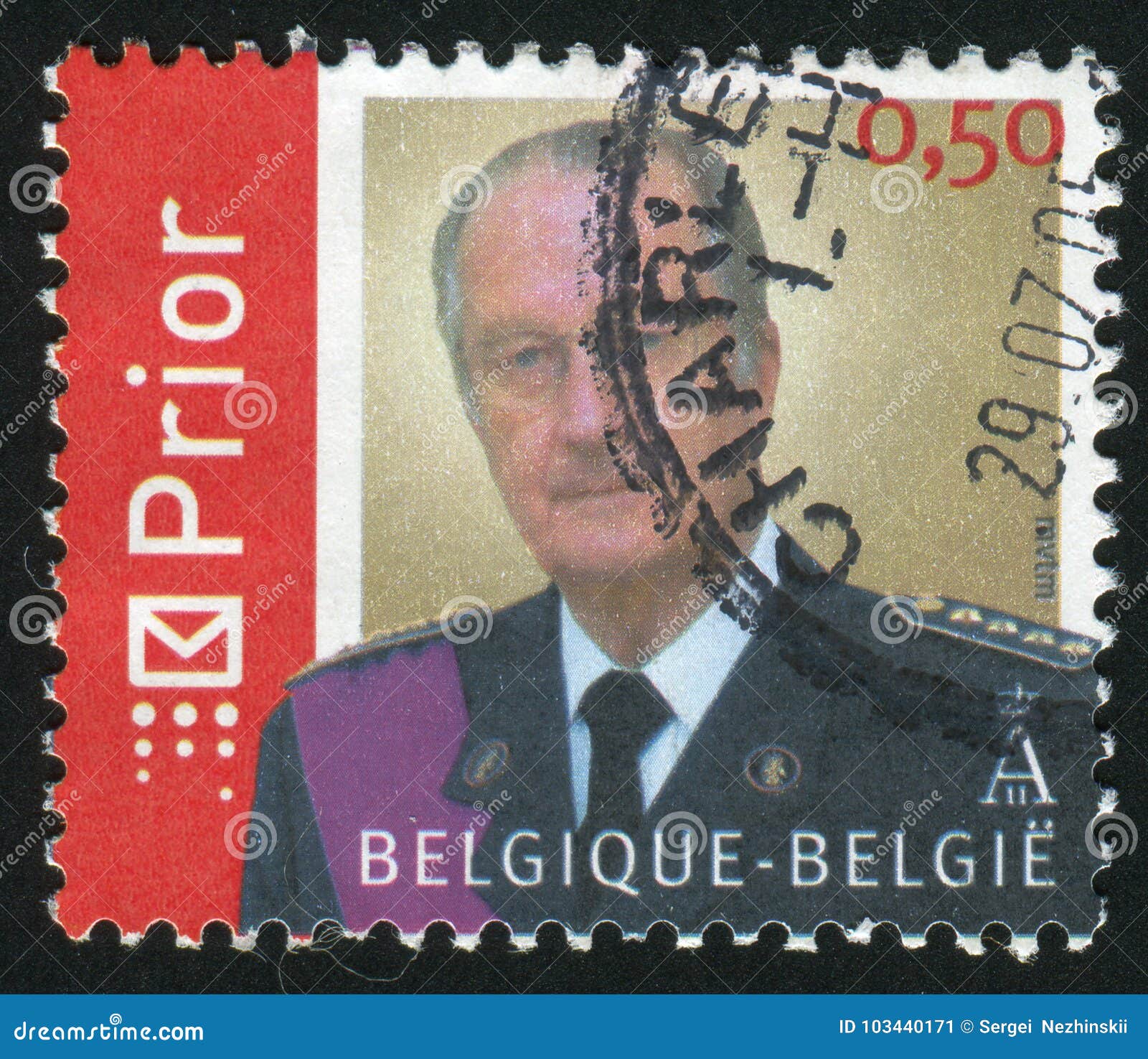Belge de timbre-poste photo éditorial. Image du masculin - 103440171