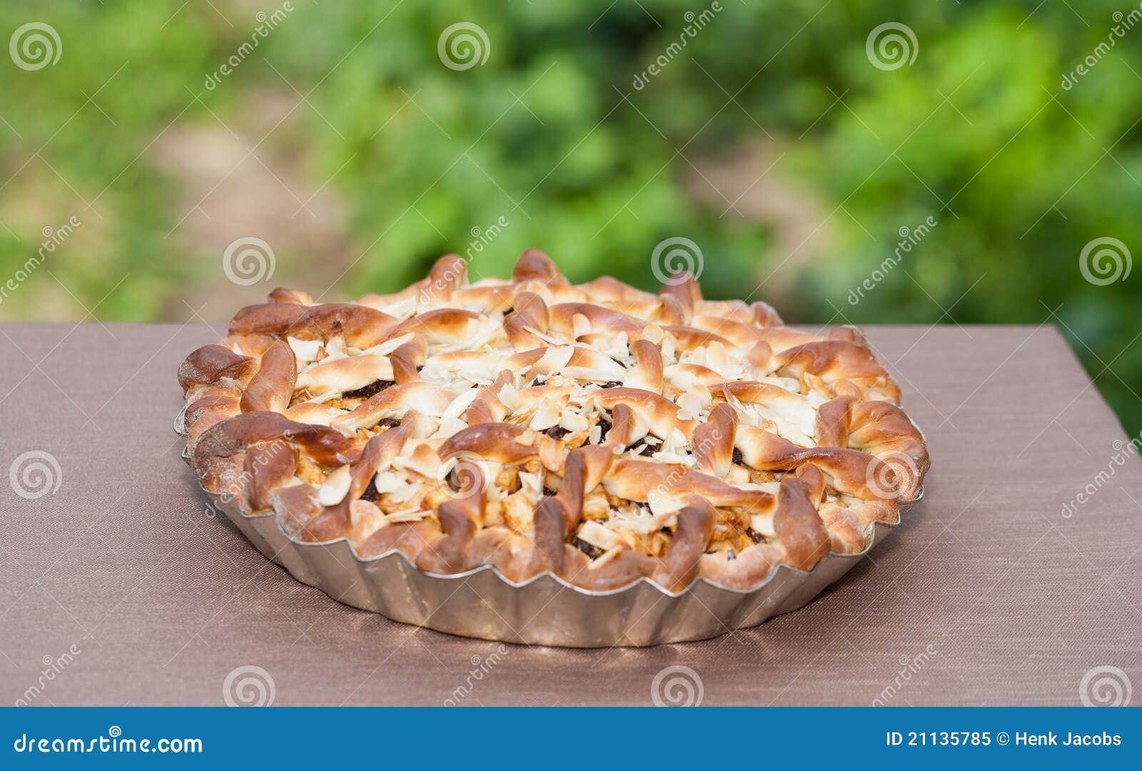 Belgian Apple Raisin Pie stock image. Image of belgian - 21135785