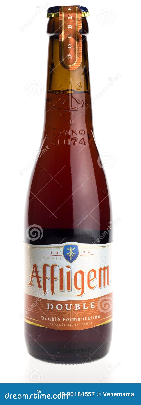 Belgian Beer Affligem Double Isolated on White Editorial Photography ...