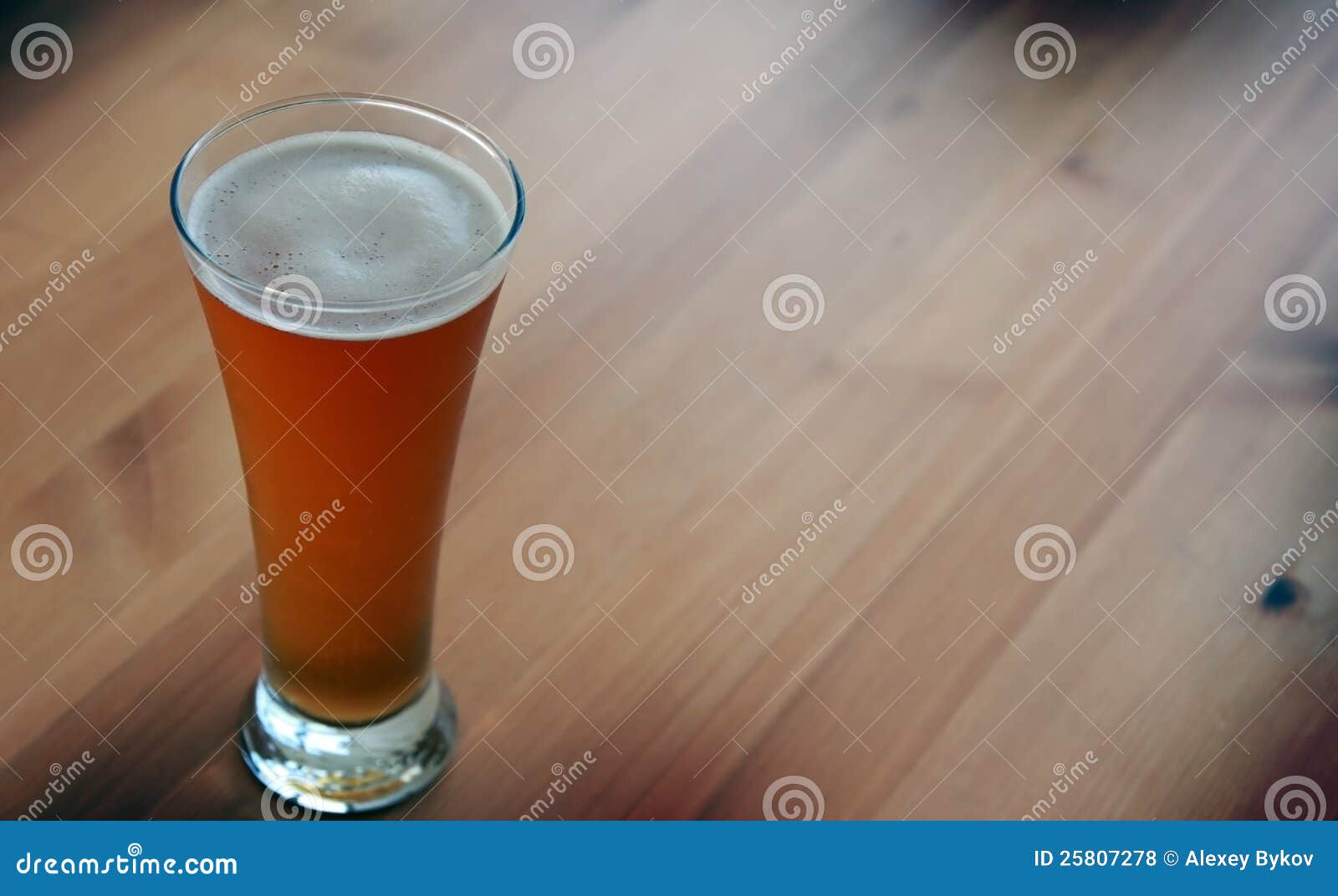 Belgian Beer Glass on Wooden Table. Stock Photo - Image of space, copy ...