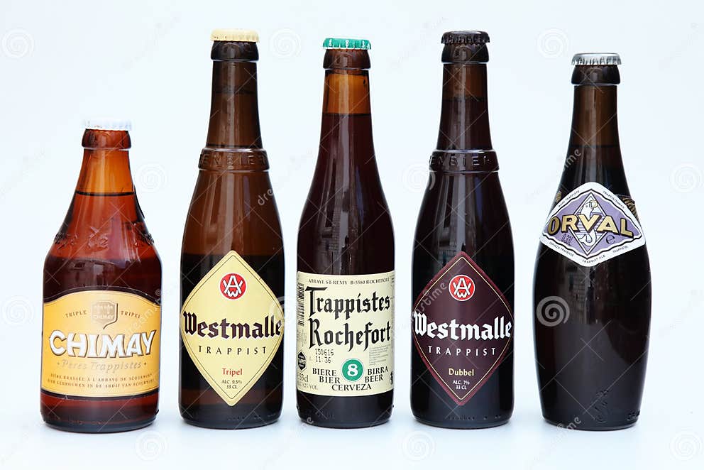 Belgian beers editorial stock photo. Image of bottles - 21242688