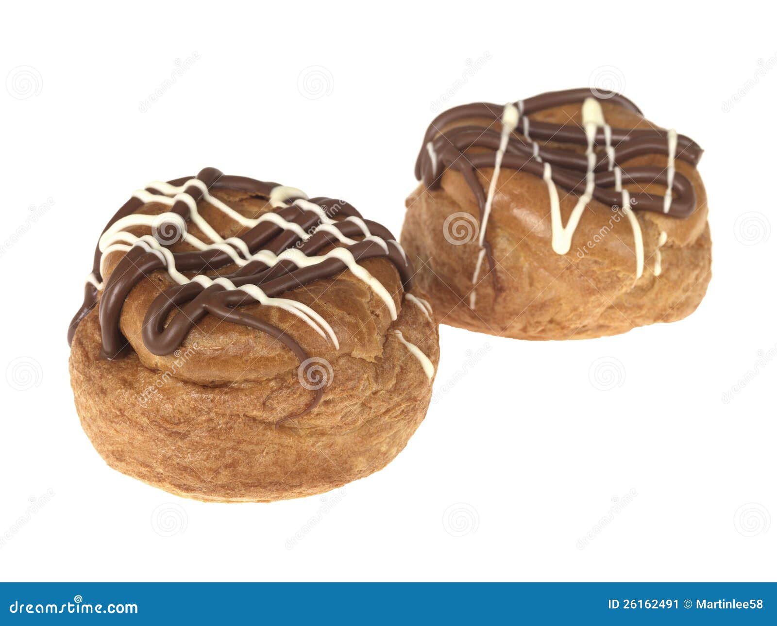 Belgian Chocolate Choux Buns Stock Image - Image of cutout, closeup ...