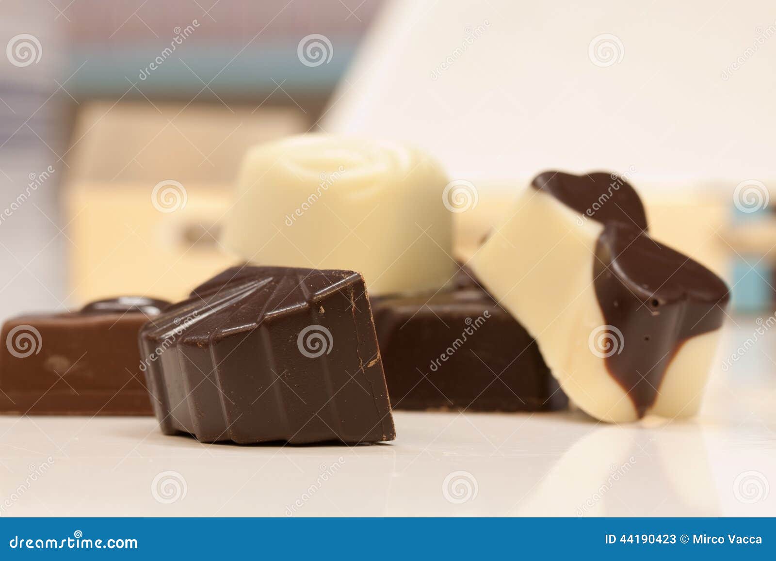 Belgian chocolate mix stock image. Image of variety, bonbons - 44190423