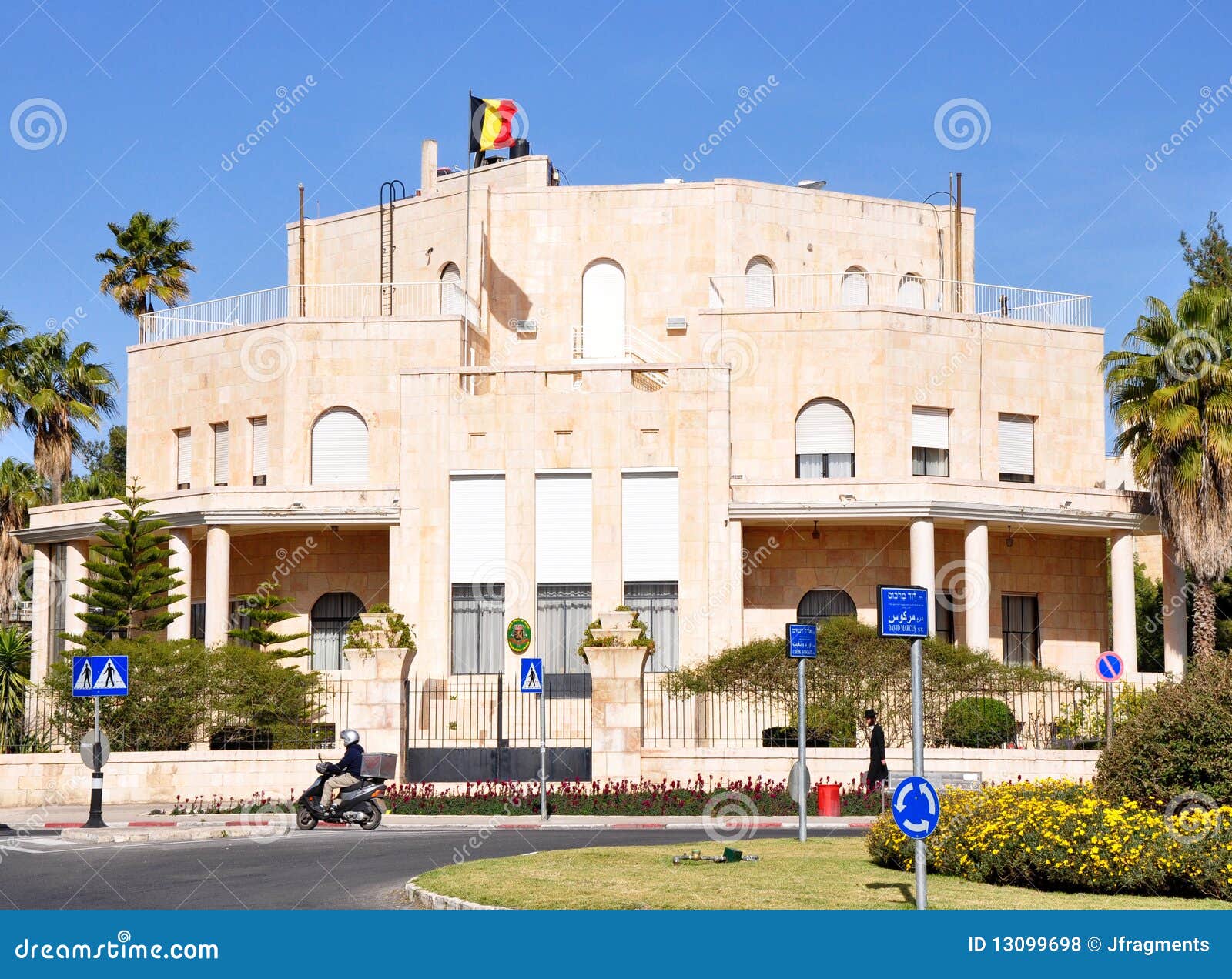 Belgian Consulate, Jerusalem. Stock Photo - Image of diplomatic, consul ...
