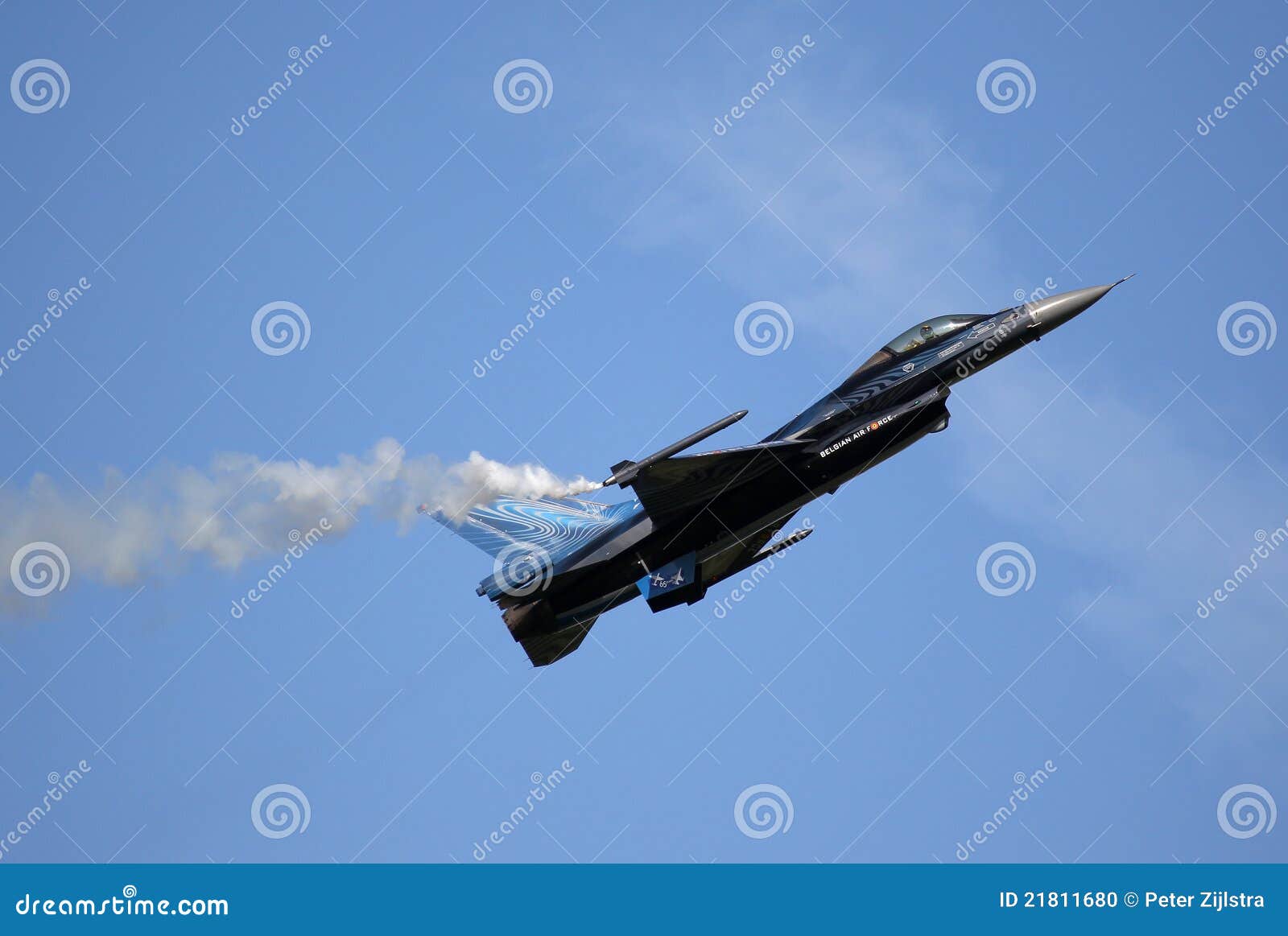Belgian F-16 Solo Display Team Editorial Image - Image of aviation ...