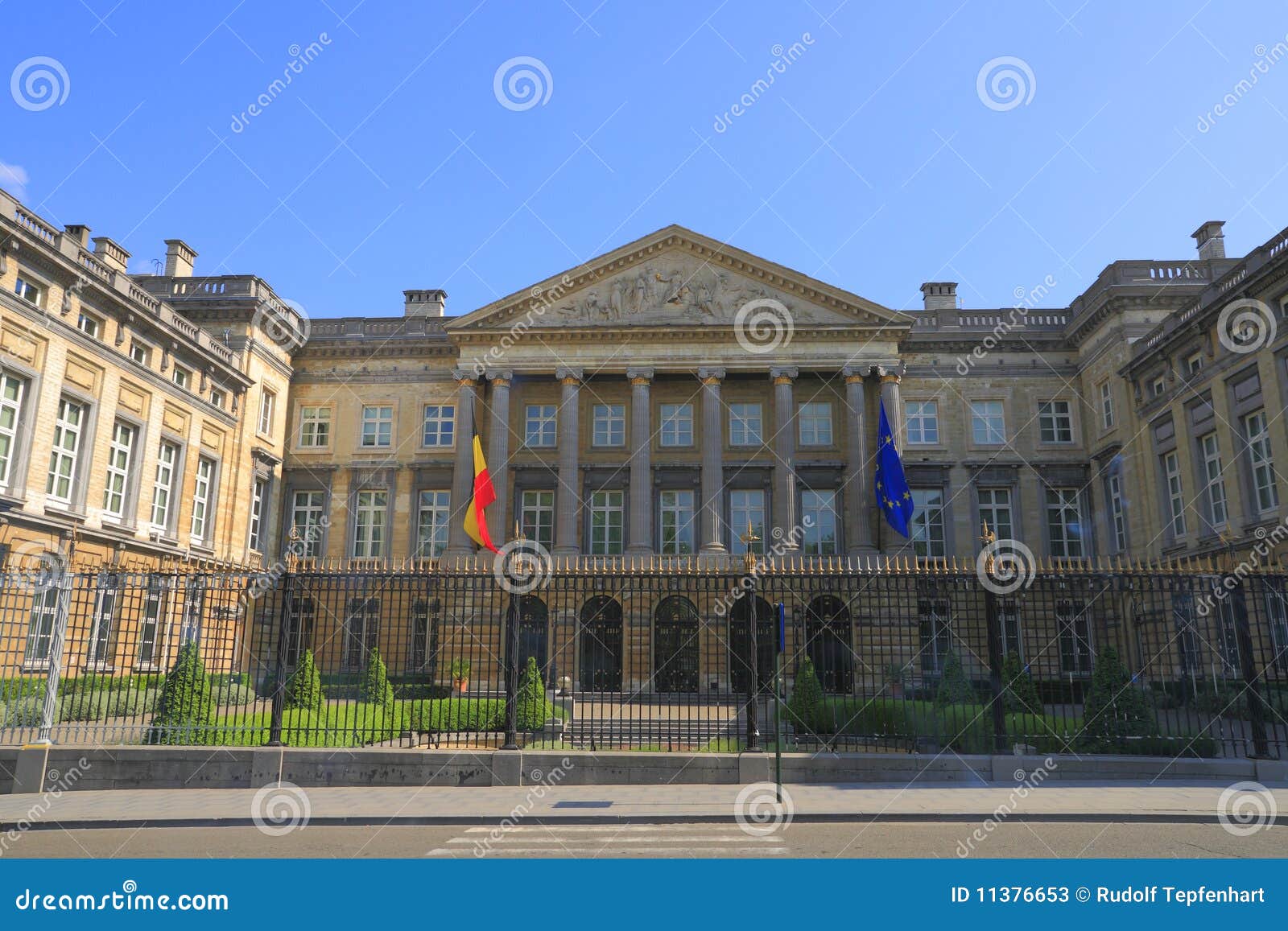 The Belgian Federal Parliament Stock Image - Image of baroque ...
