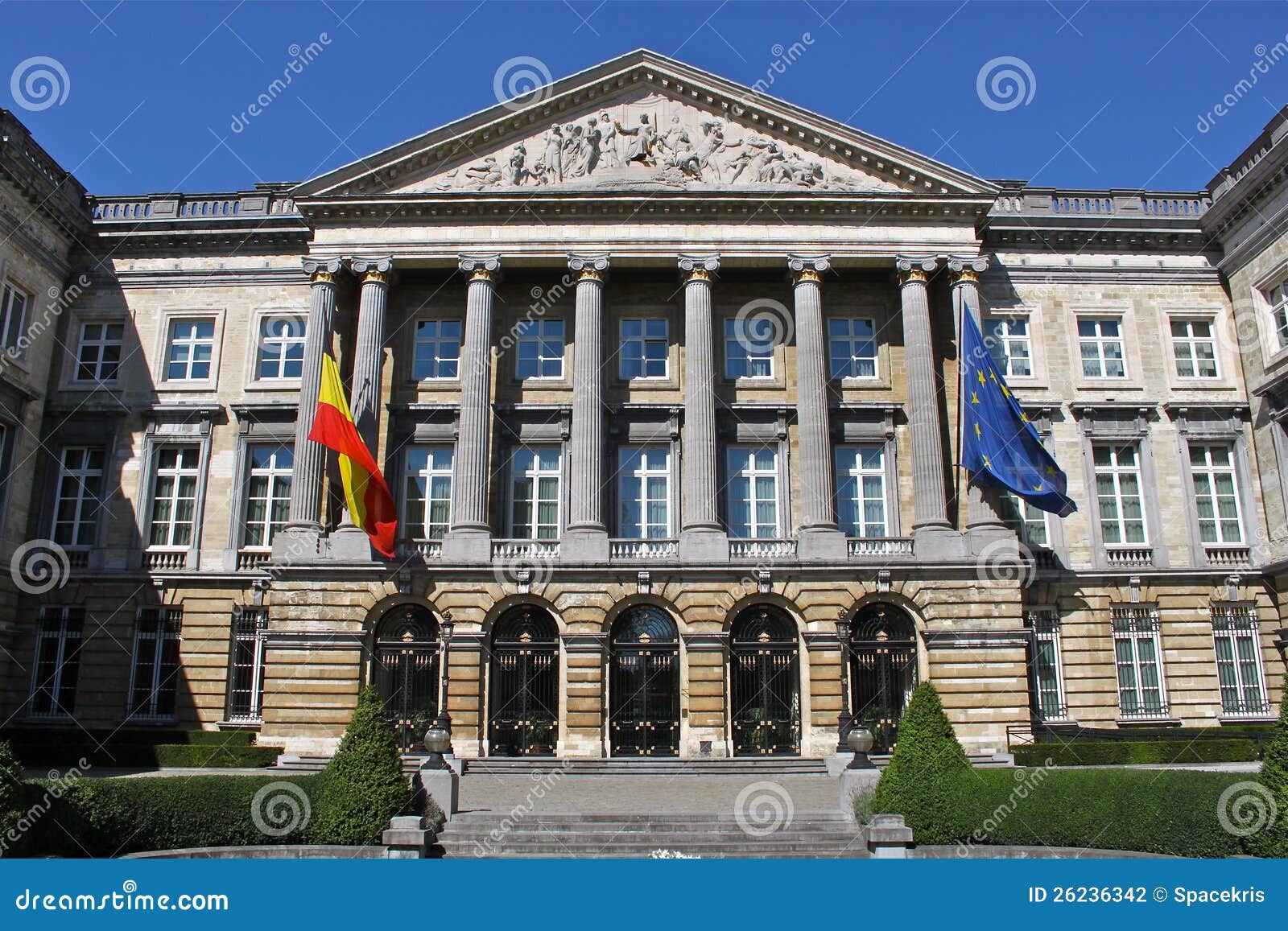 Belgian Federal Parliament stock photo. Image of politics - 26236342