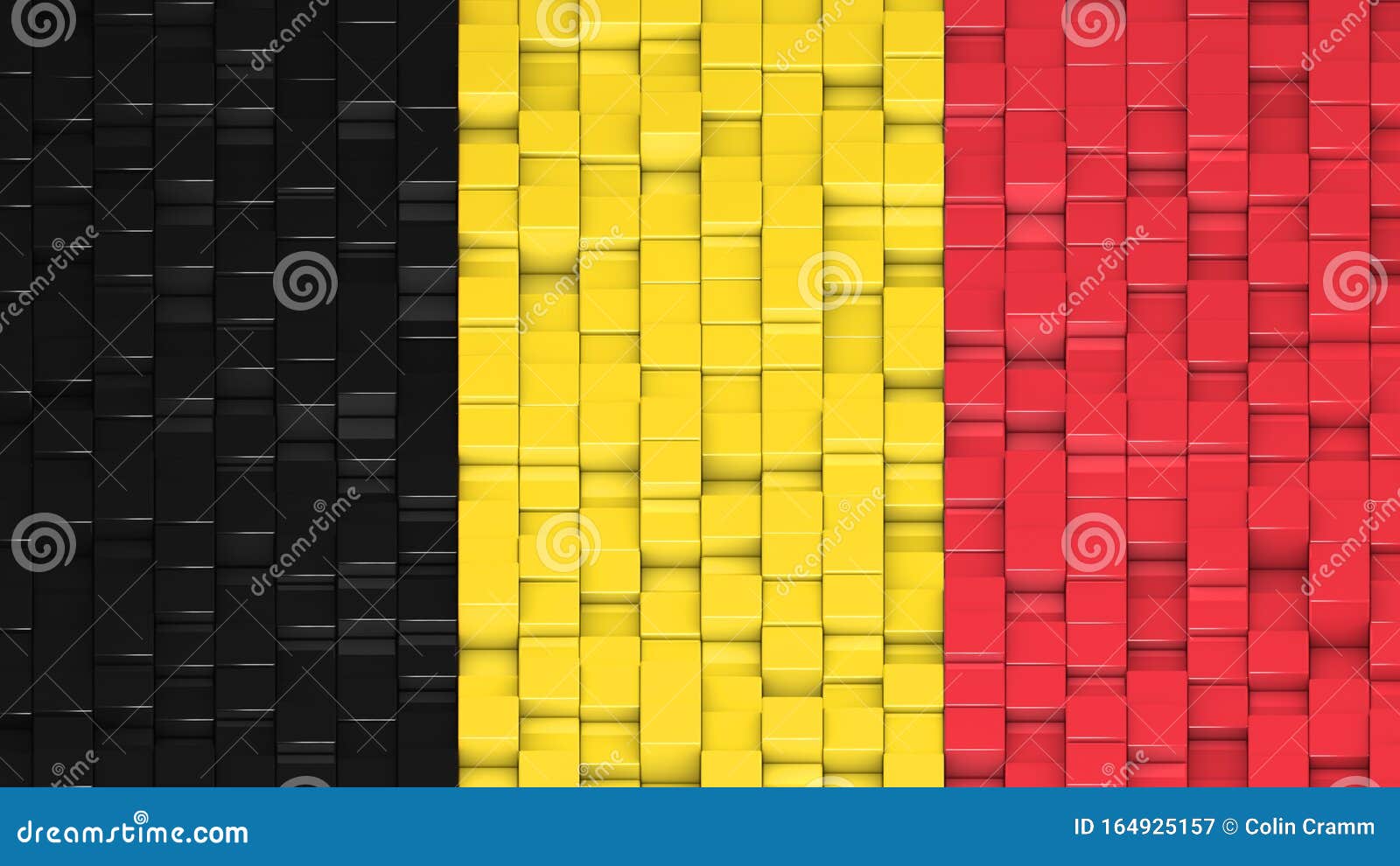 Belgian Flag Made of Cubes in a Random Pattern Stock Illustration ...